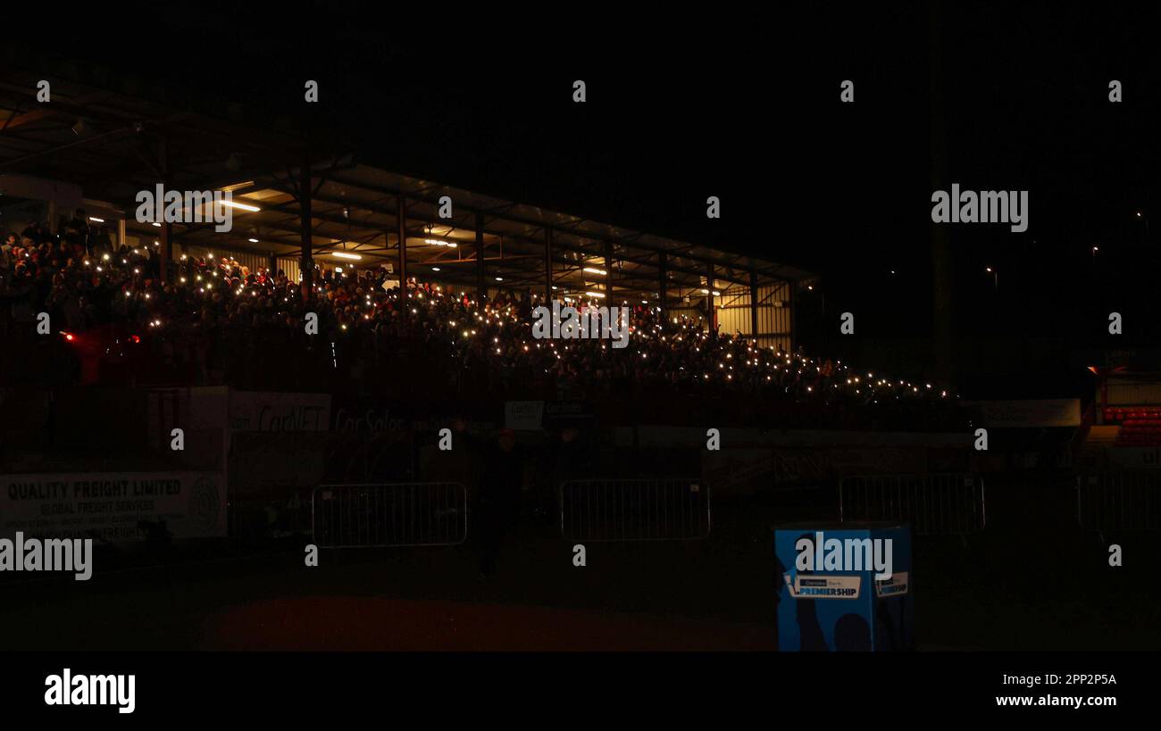 Inver Park, Larne, Nordirland, Vereinigtes Königreich. 21. April 2023 ...