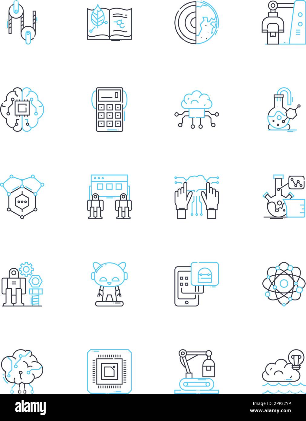 Mikroorganismus Evolution lineare Symbole eingestellt. Adaptation ...