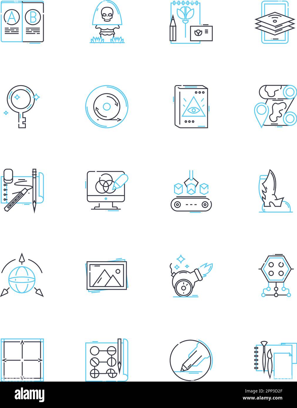 Lineare Symbole für geometrische Volumenkörper festgelegt. Würfel ...