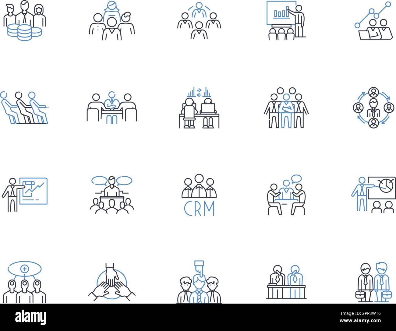 Symbolsammlung für Interviewzeilen. Fragen, Antworten, Dialog ...