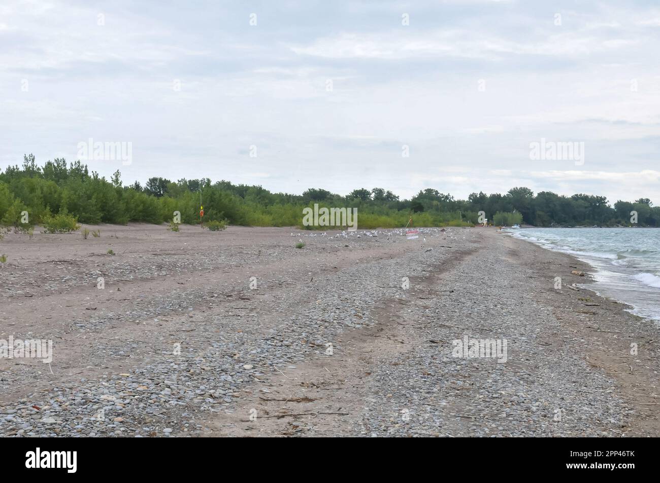 Toronto, ON, Kanada - 21. August 2022: Blick auf den Leere Hanlan's ...