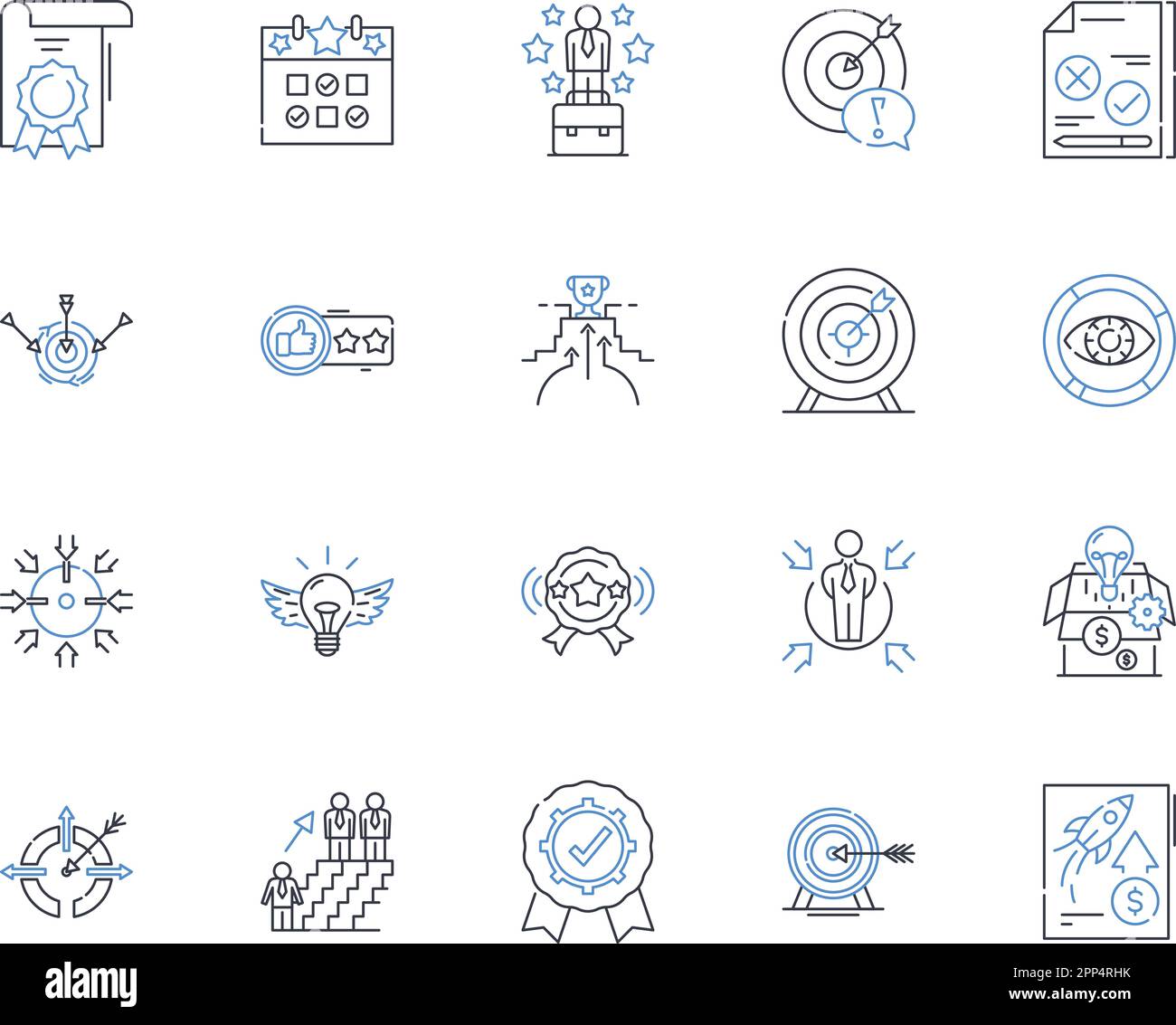 Success Benchmarks Kollektion von Liniensymbolen Ziele, Meilensteine ...