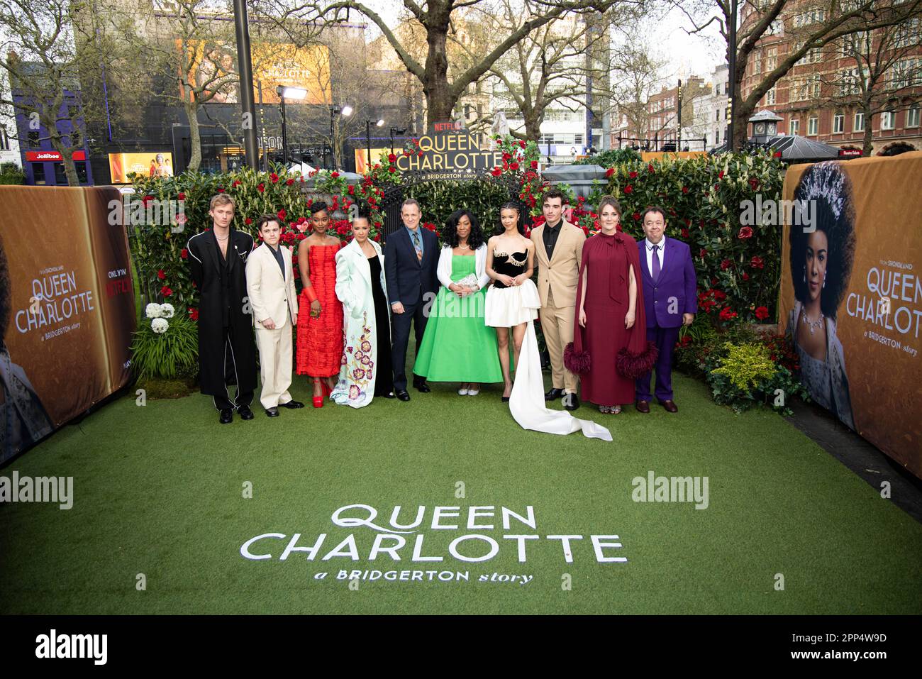 Freddie Dennis, from left, Sam Clemmett, Arsema Thomas, Golda Rosheuvel ...