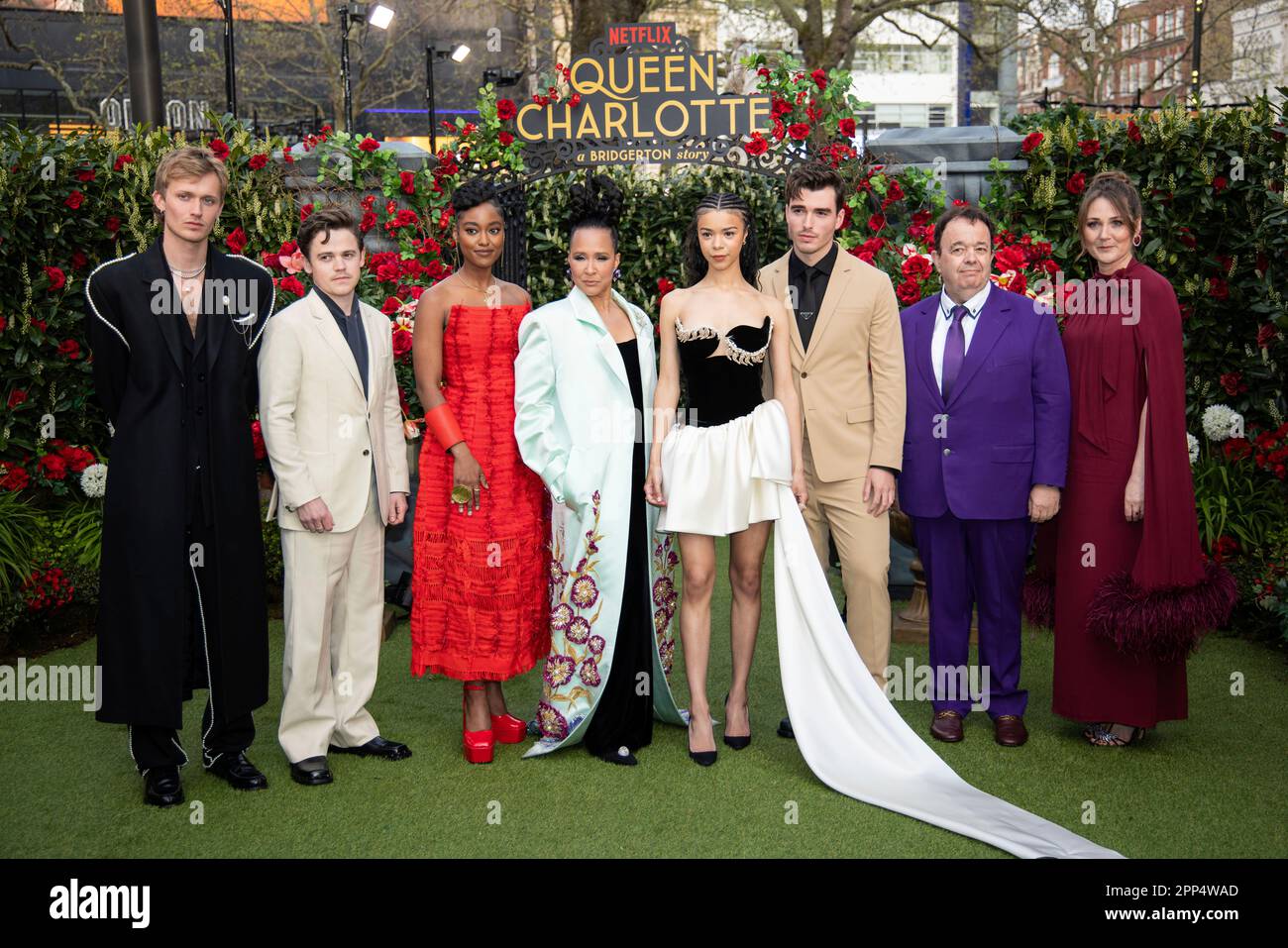 Freddie Dennis, from left, Sam Clemmett, Arsema Thomas, Golda Rosheuvel ...