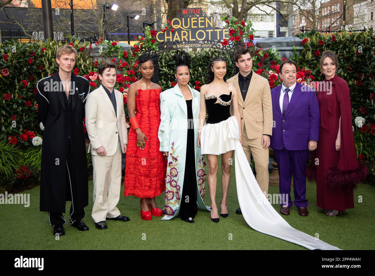 Freddie Dennis, from left, Sam Clemmett, Arsema Thomas, Golda Rosheuvel ...