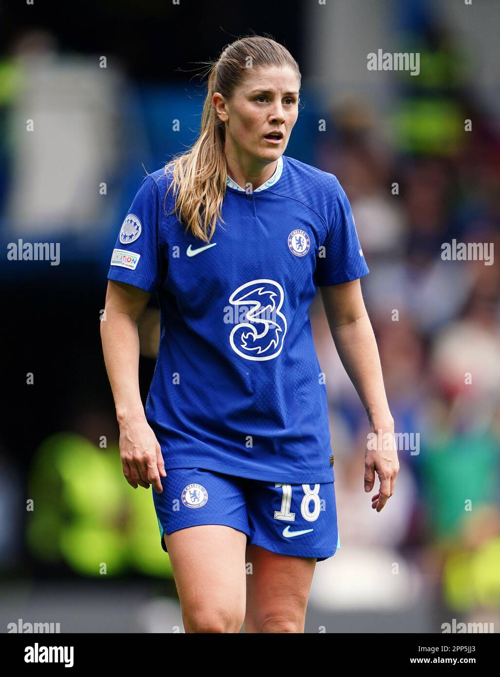 Chelsea's Maren Mjelde während des Halbfinalspiels der UEFA Women's ...