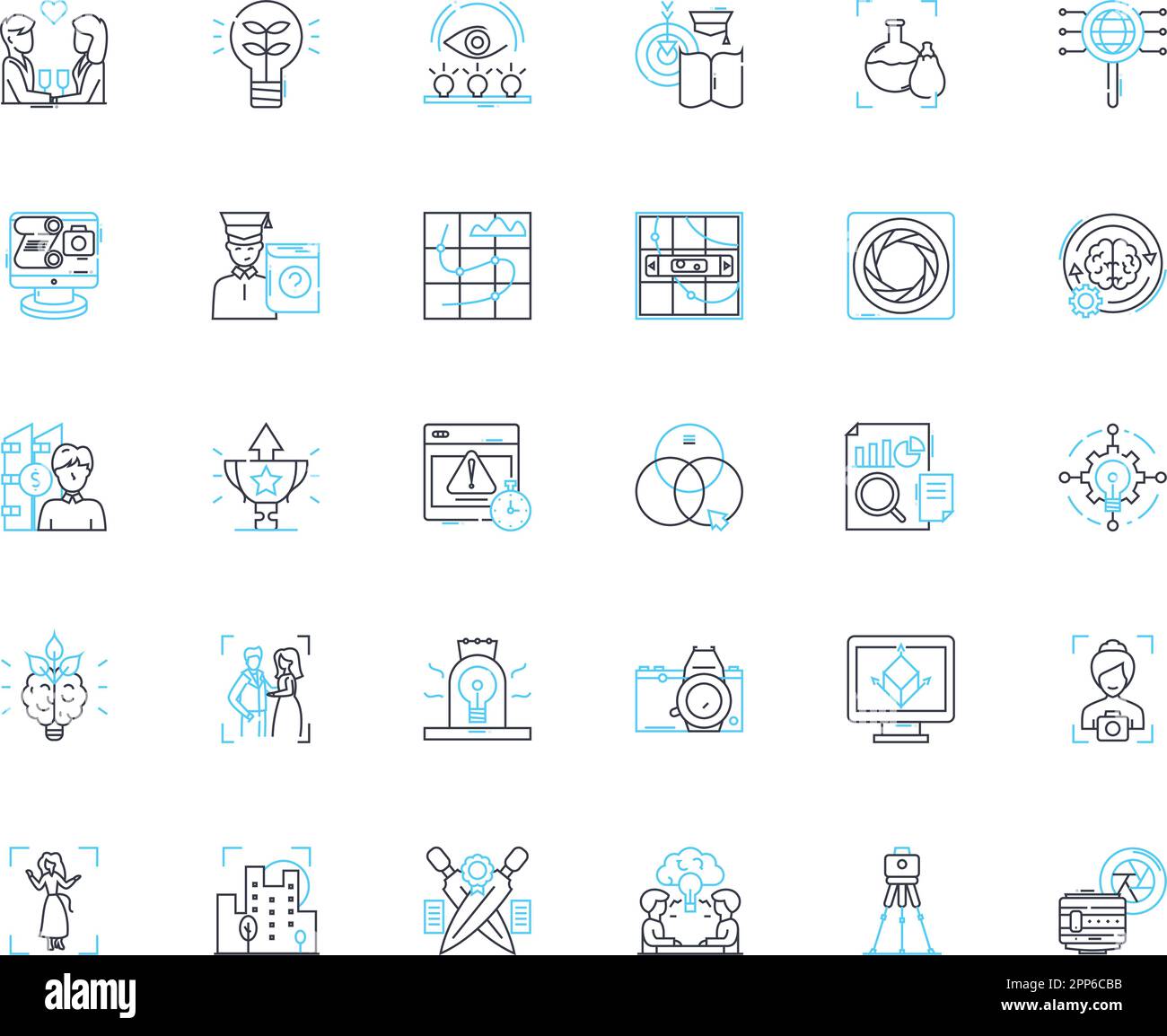 Lineare Symbole für künstliche Intelligenz und Robotik. Automatisierung ...