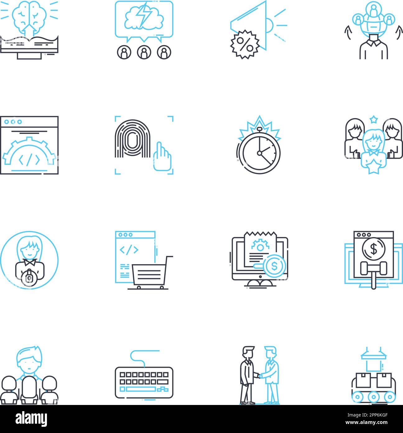 Lineare Symbole für Public Governance. Rechenschaftspflicht ...