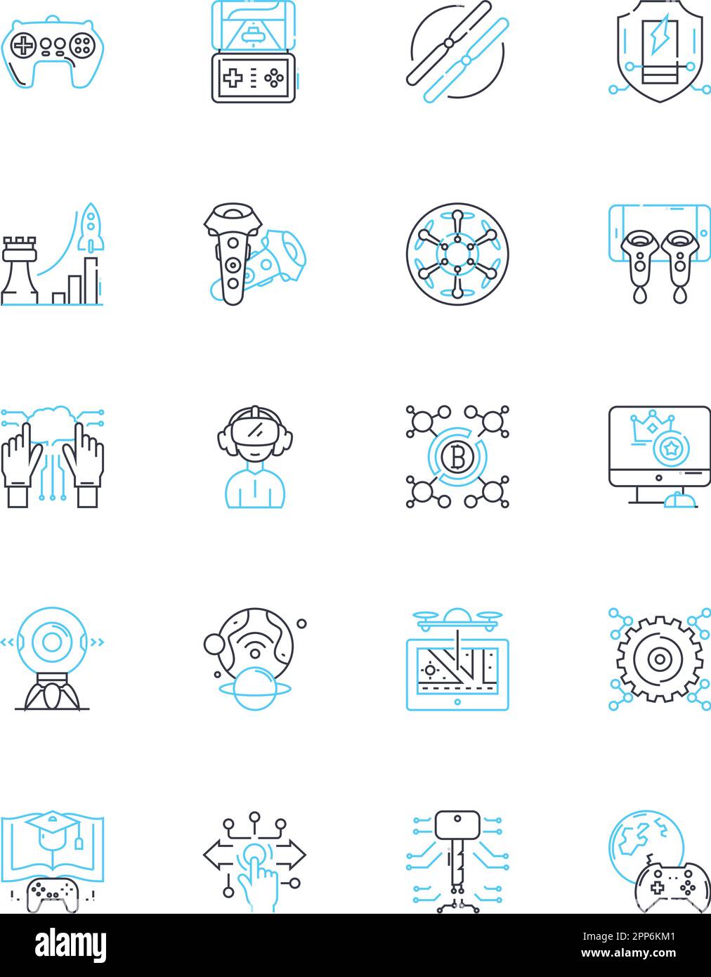 Digitale Innovation – Lineare Symbole. Disruptiv, agil, skalierbar ...