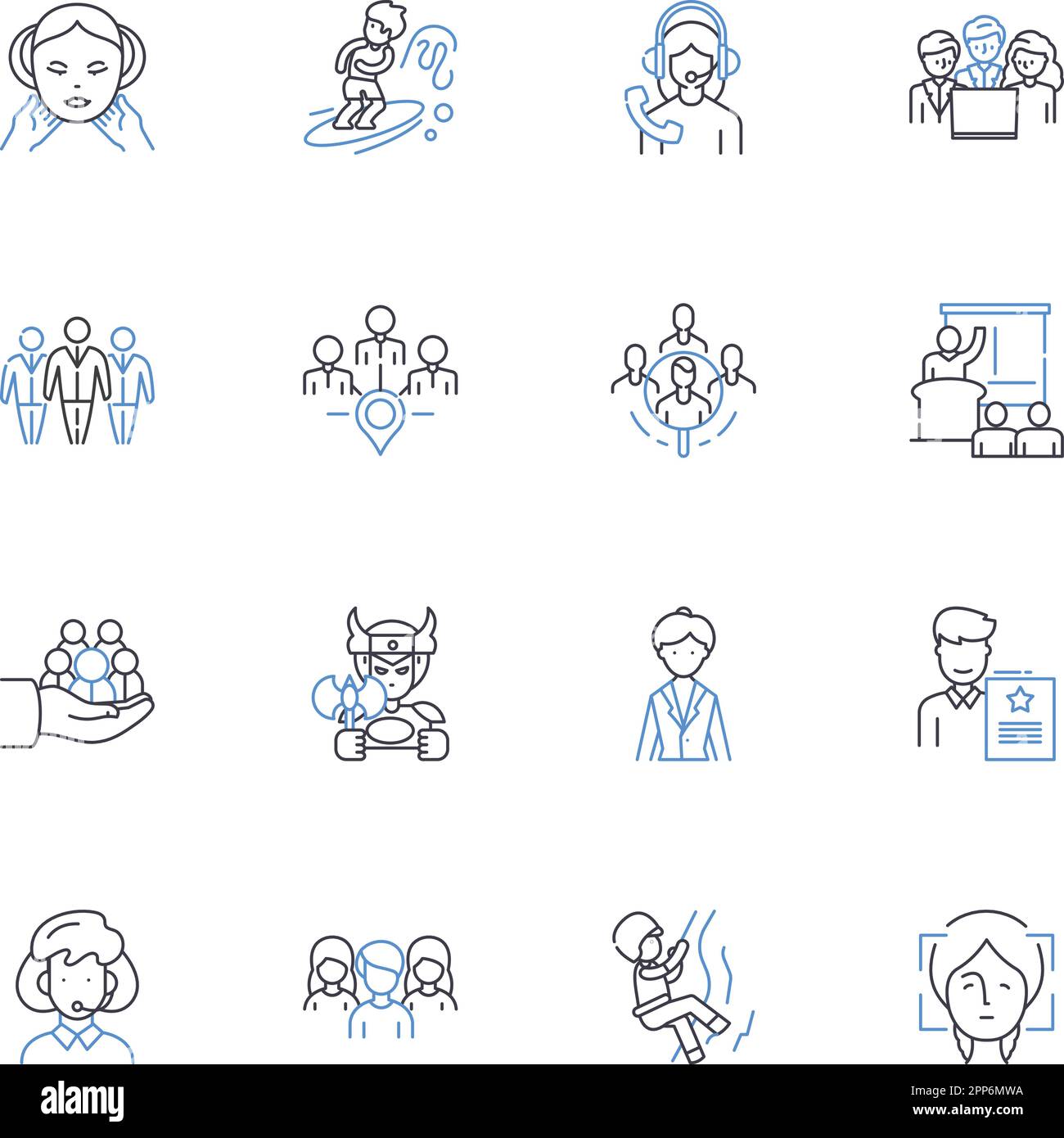 Symbolsammlung „Nächste Zeile“. Nachfolger, Erbe, Ordnung, Rang ...