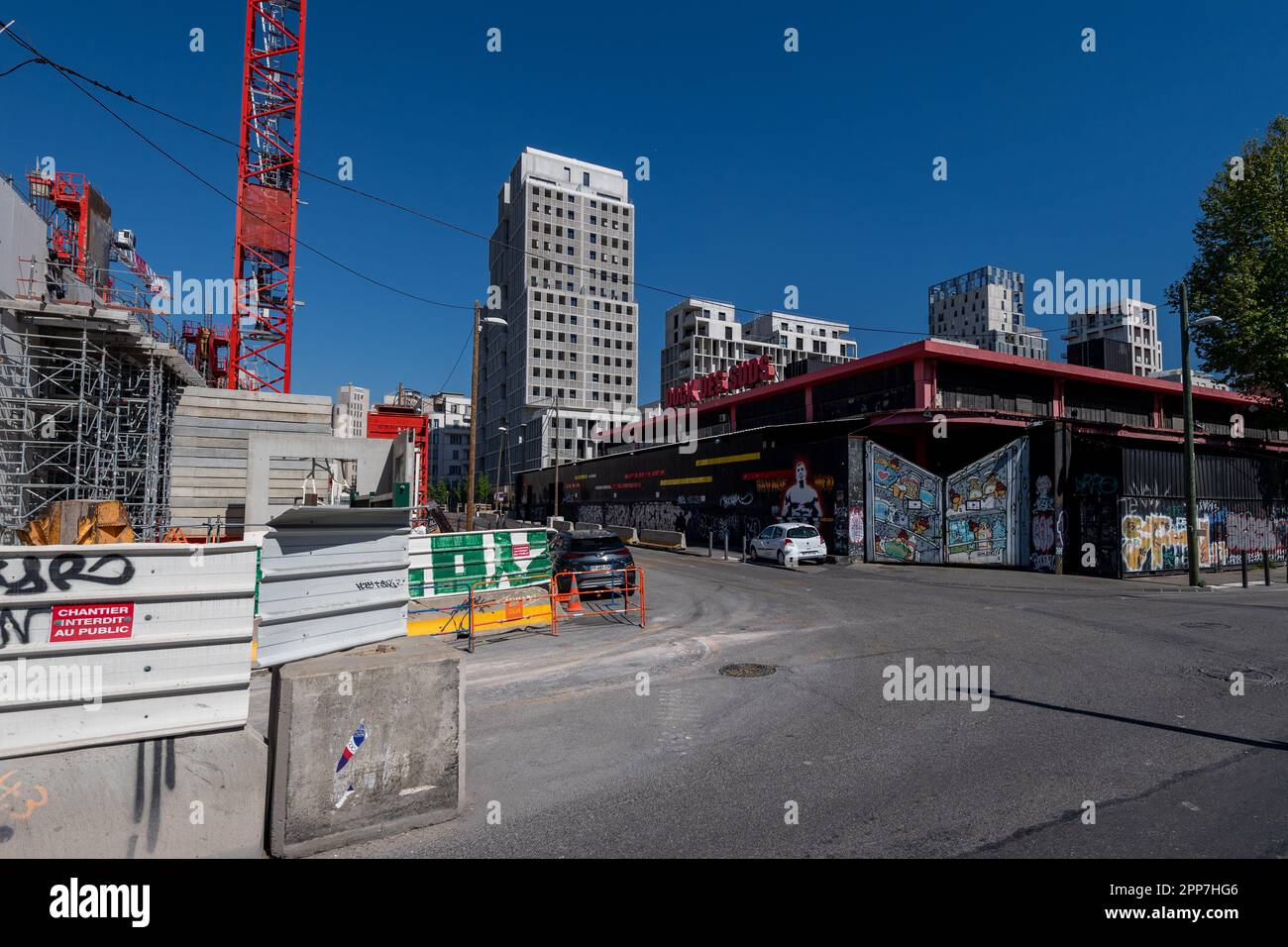 Marseille, Frankreich. 19. April 2023. Blick auf die Baustellen des ...