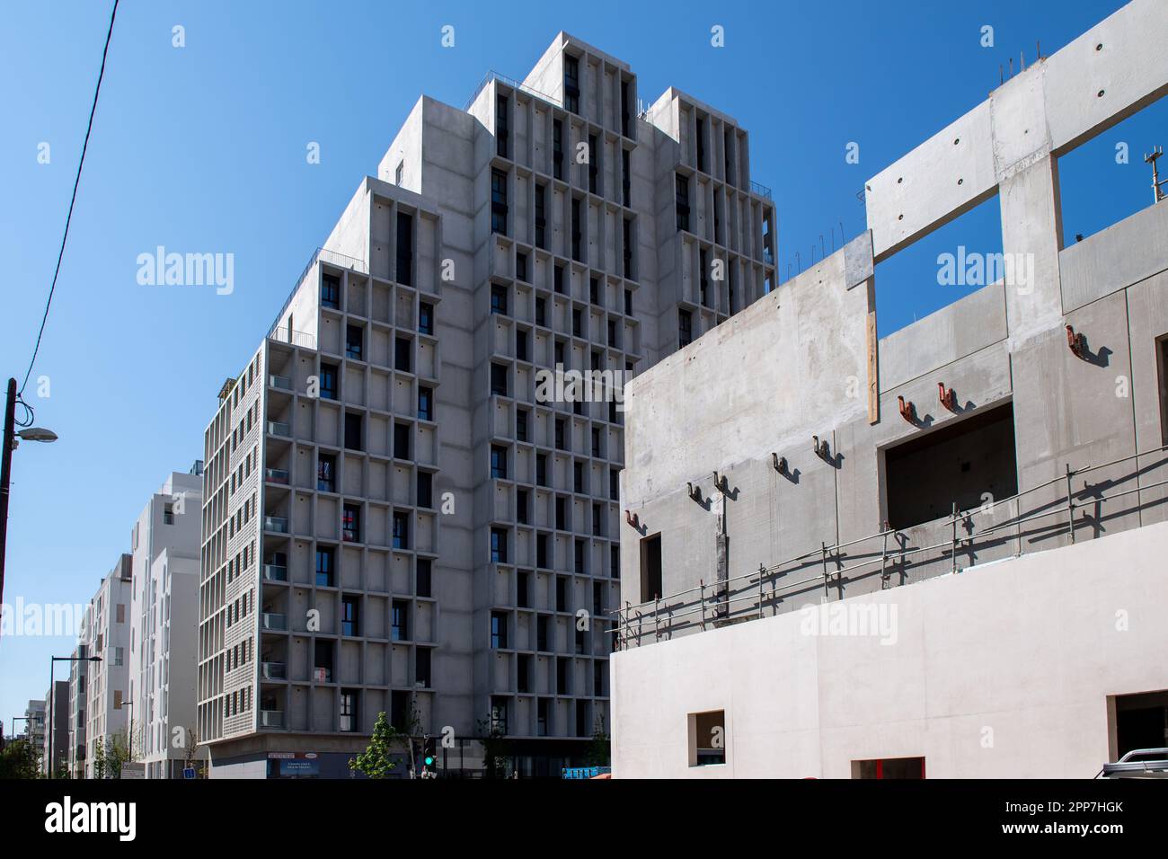 Marseille, Frankreich. 19. April 2023. Blick auf die Baustellen des ...