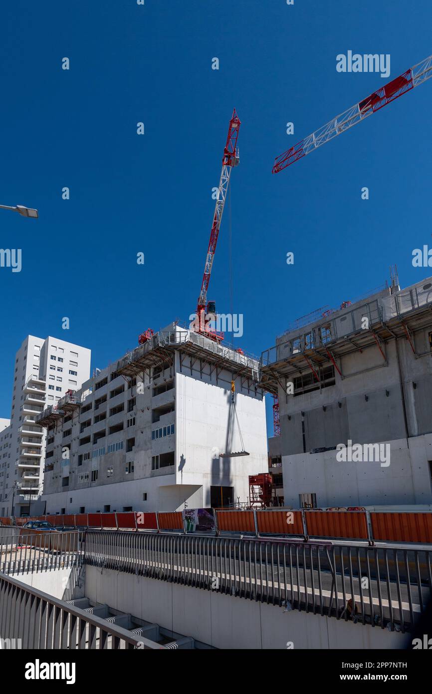 Marseille, Frankreich. 19. April 2023. Blick auf die Baustellen des ...