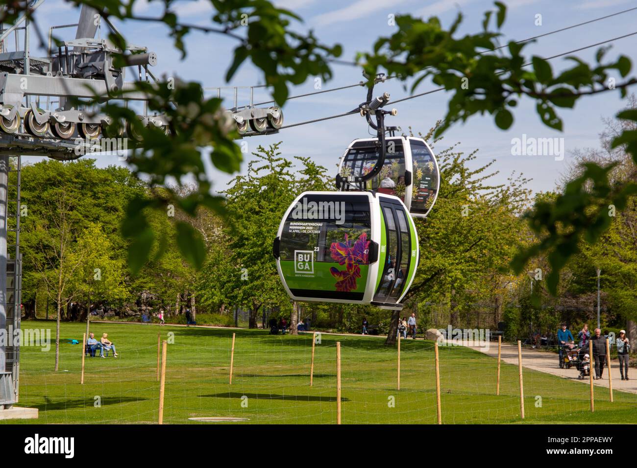 Doppelmayr-Seilbahn Verbindet Ausstellungsparks Der Buga In Mannheim – HYSK