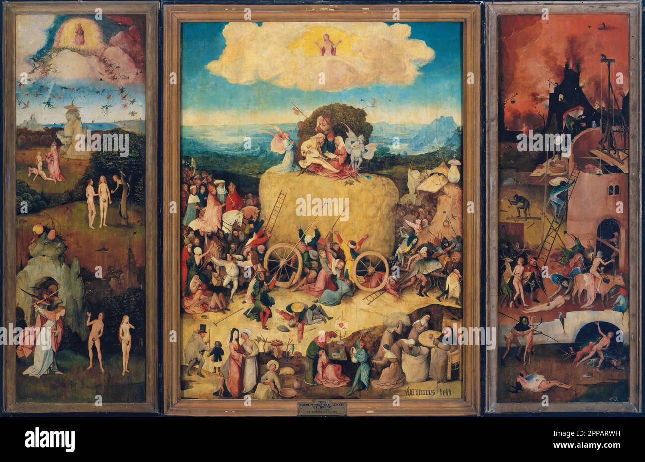 Malerei hieronymus bosch der heuwagen -Fotos und -Bildmaterial in hoher Auflösung – Alamy