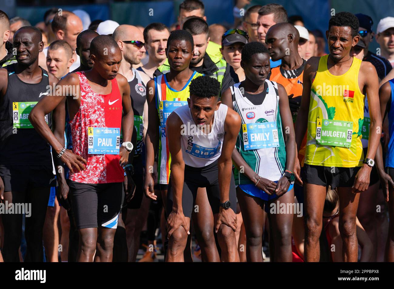 Tachlowini Gabriyesos, Eritrean born long distance runner, center ...