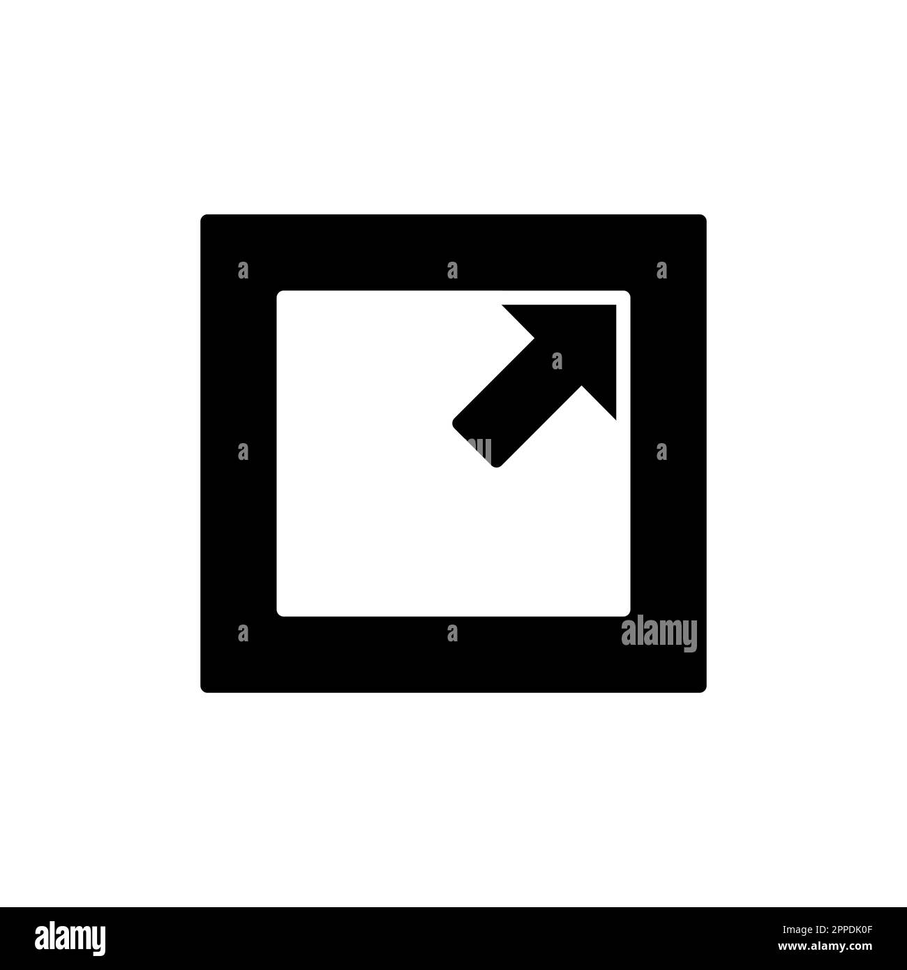 Vektor des Symbols für externe Verknüpfungen. Symbol für Hyperlink ...