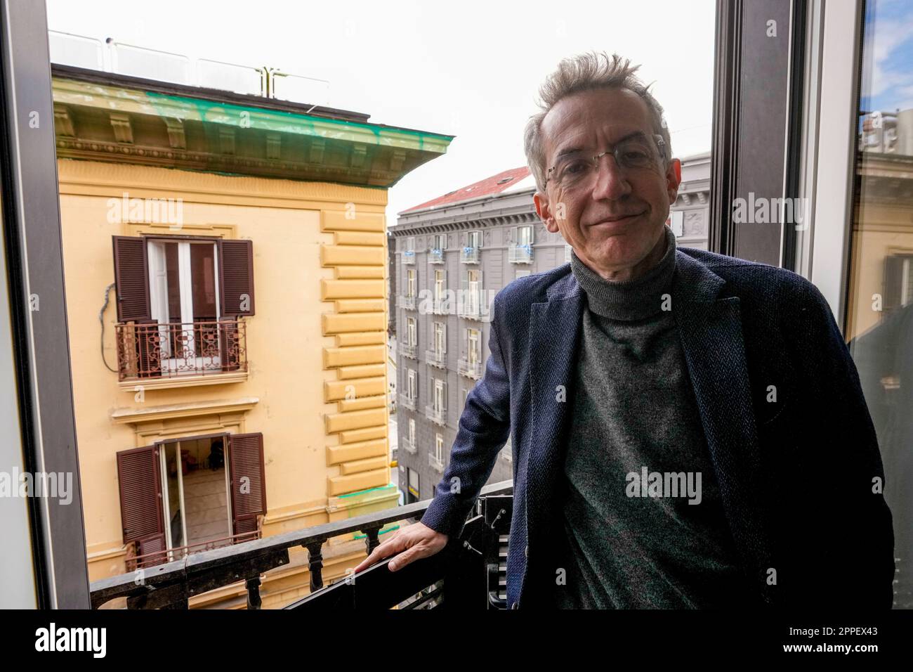 Naples' Mayor Gaetano Manfredi poses for a photo during an interview ...