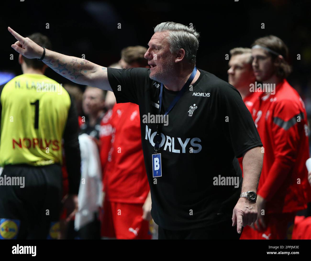 Während der IHF Männer-Weltmeisterschaft 2023 findet am 29. Januar 2023 ...