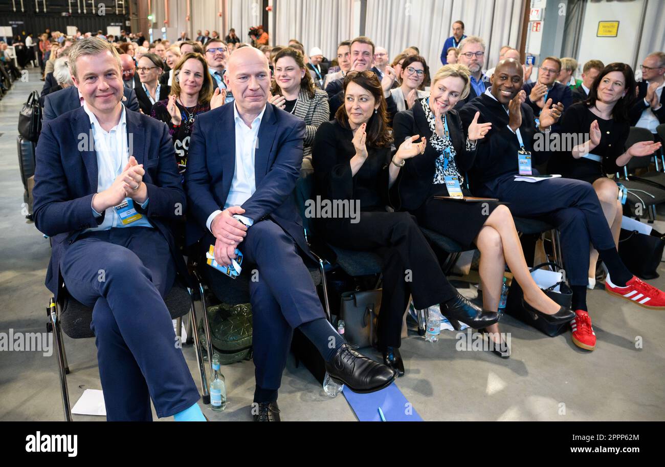 24. April 2023, Berlin: Die benannten Mitglieder der CDU im neuen Senat ...