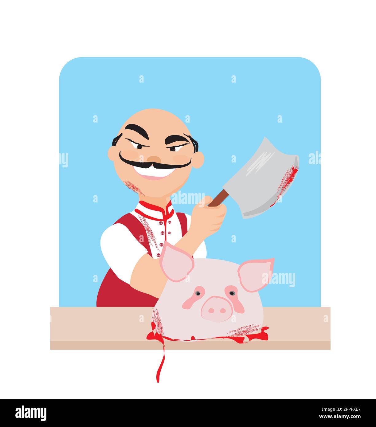 Butcher cartoon -Fotos und -Bildmaterial in hoher Auflösung – Alamy