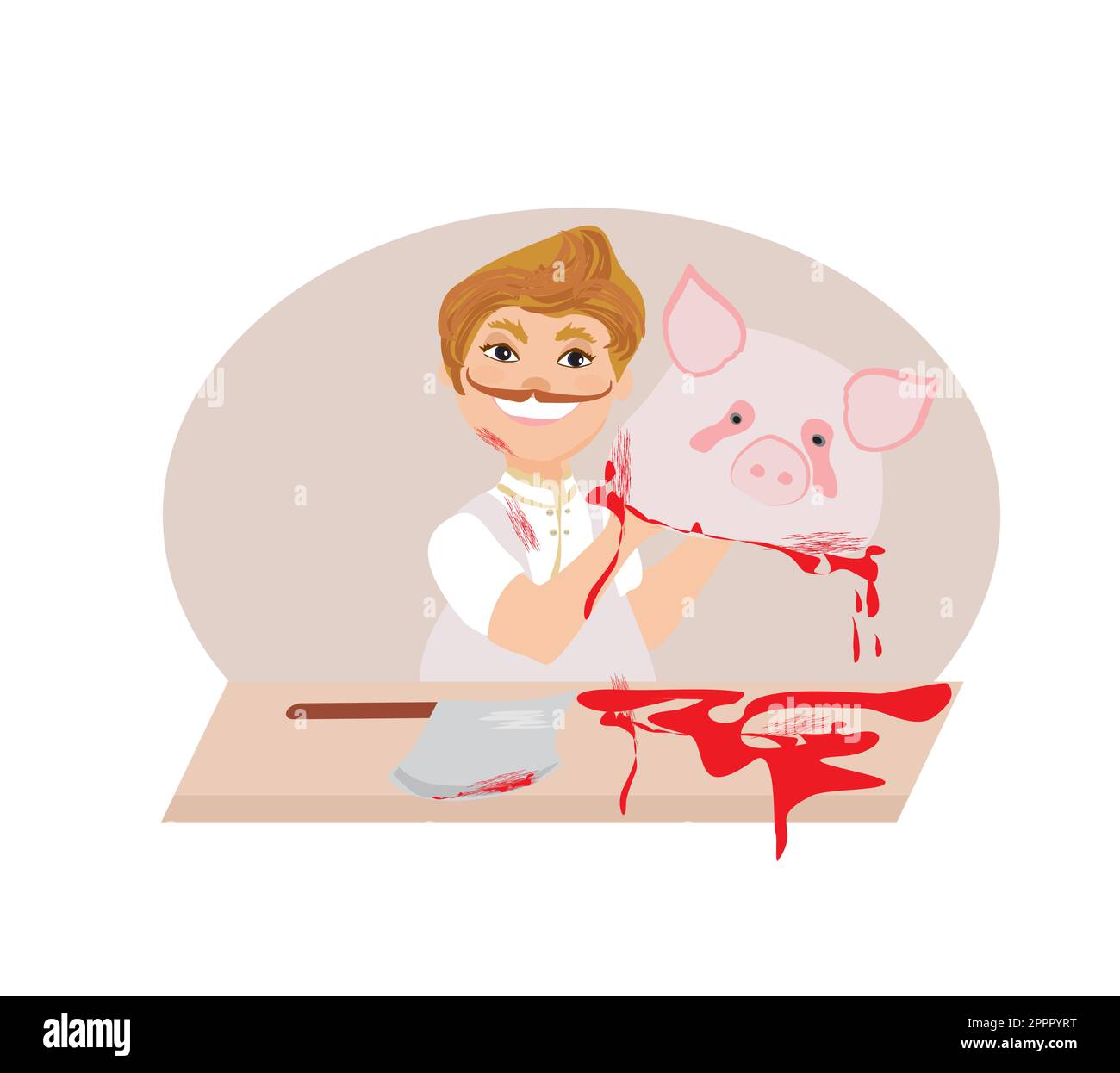 Butcher cartoon -Fotos und -Bildmaterial in hoher Auflösung – Alamy