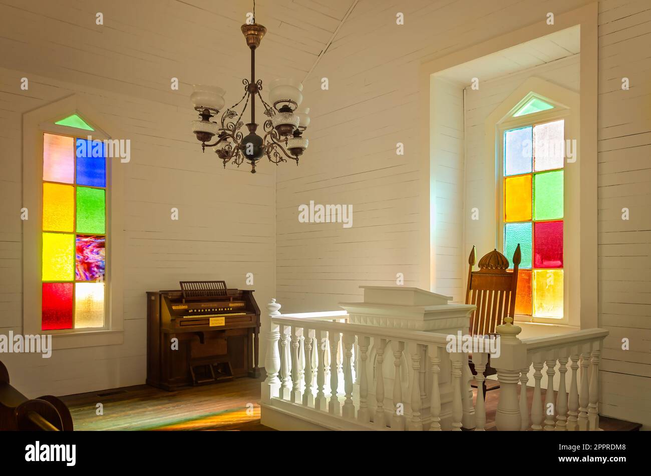 Die Montpelier Methodist Church wird im Baldwin County Bicentennial ...