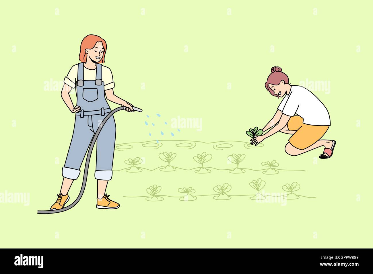 Lãndliche frauen Stock-Vektorgrafiken kaufen - Alamy