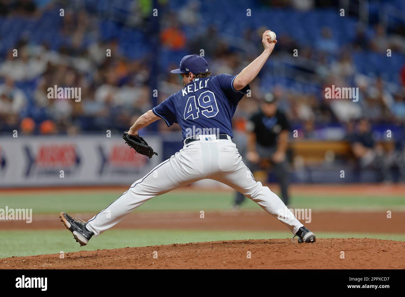 St. Petersburg, Florida, USA; der Tampa Bay Rays Relief Pitcher Kevin ...