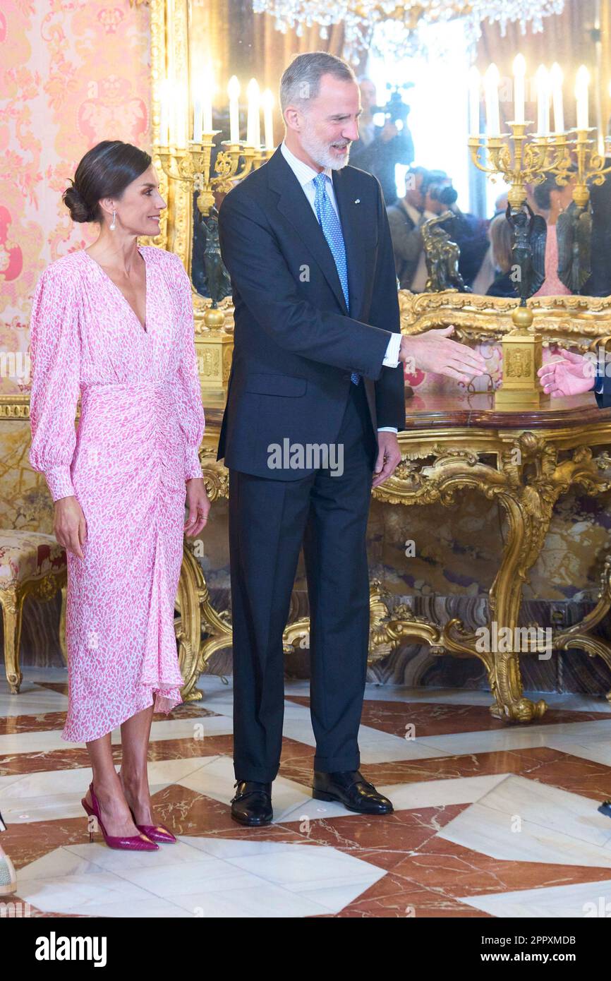 König Felipe VI von Spanien, Königin Letizia von Spanien, nimmt am 25 ...
