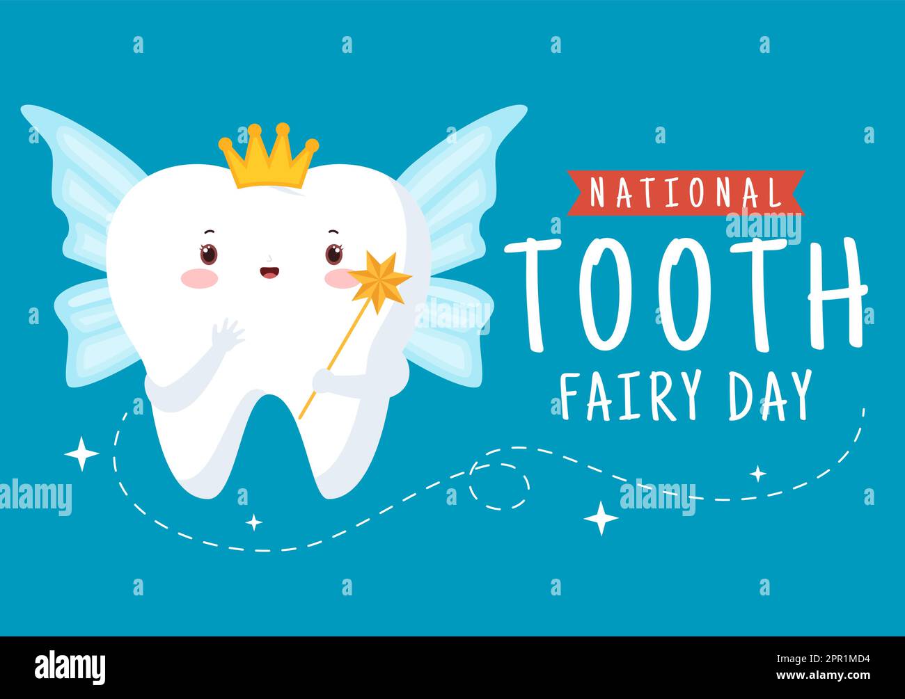 National Tooth Fey Day mit Little Girl, um Kindern bei Zahnbehandlungen ...