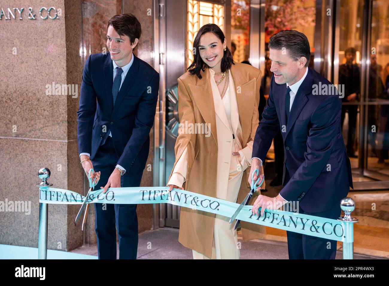Alexandre Arnault, from left, Gal Gadot and Anthony Ledru participate ...