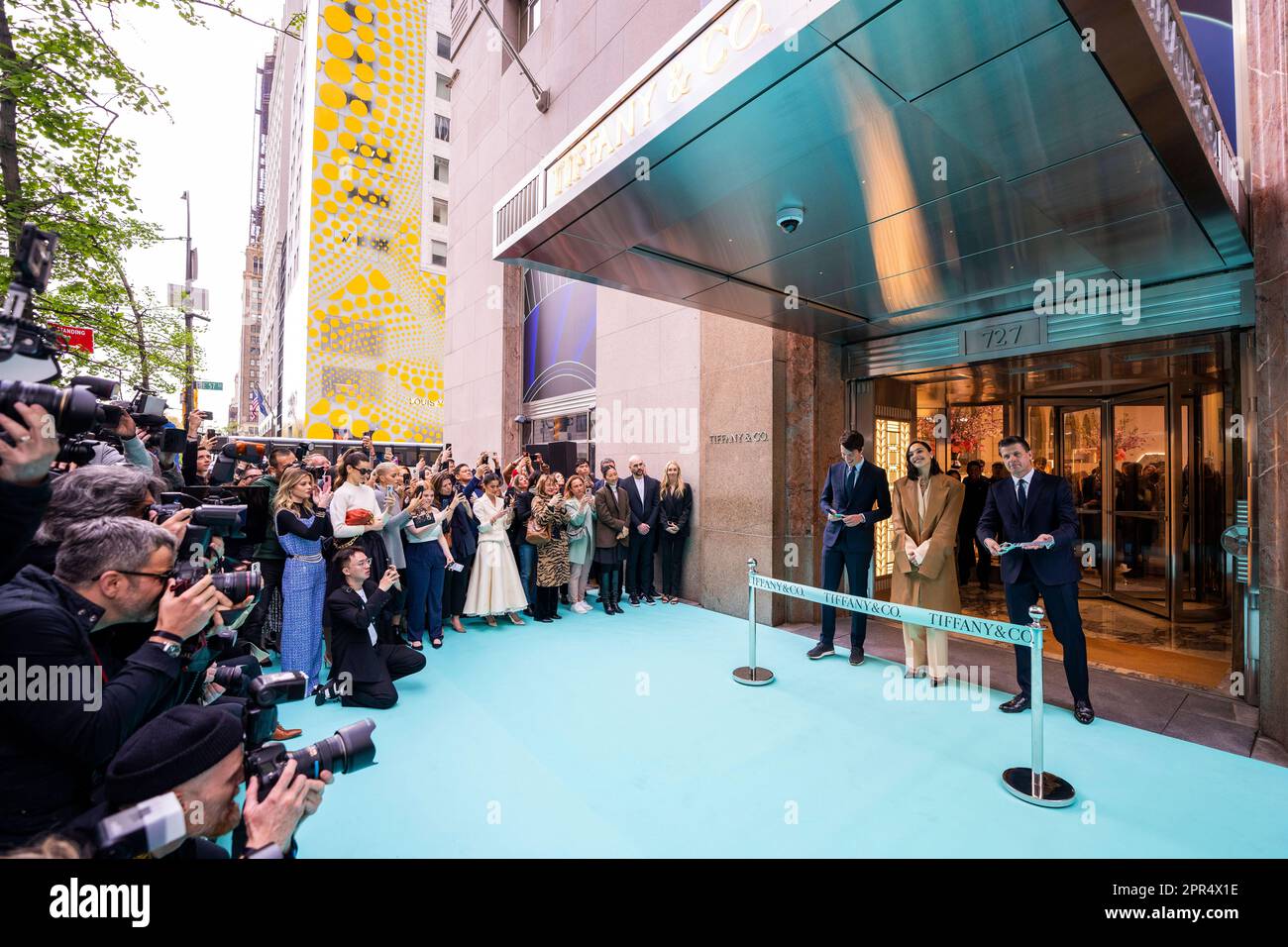 Anthony Ledru, from right, Gal Gadot and Alexandre Arnault participate ...