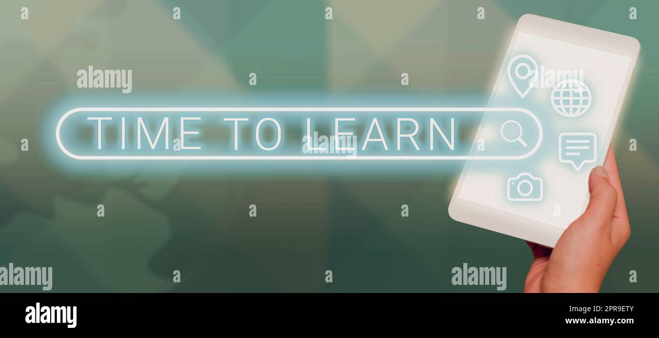 Konzeptionelle Beschriftung Lernzeit, Word geschrieben auf Erlangen ...