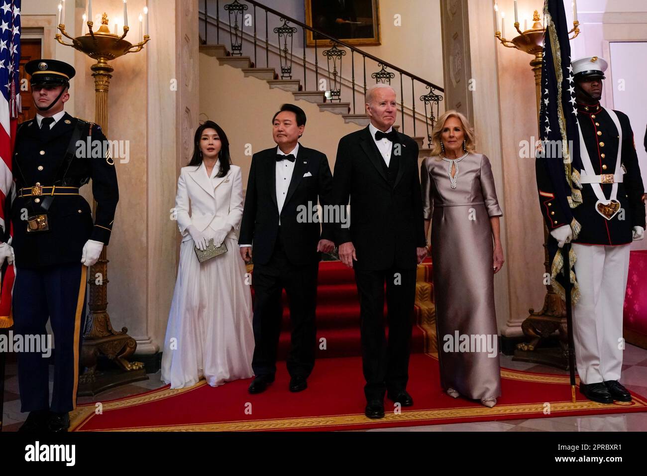 South Korea's President Yoon Suk Yeol and his wife Kim Keon Hee and ...
