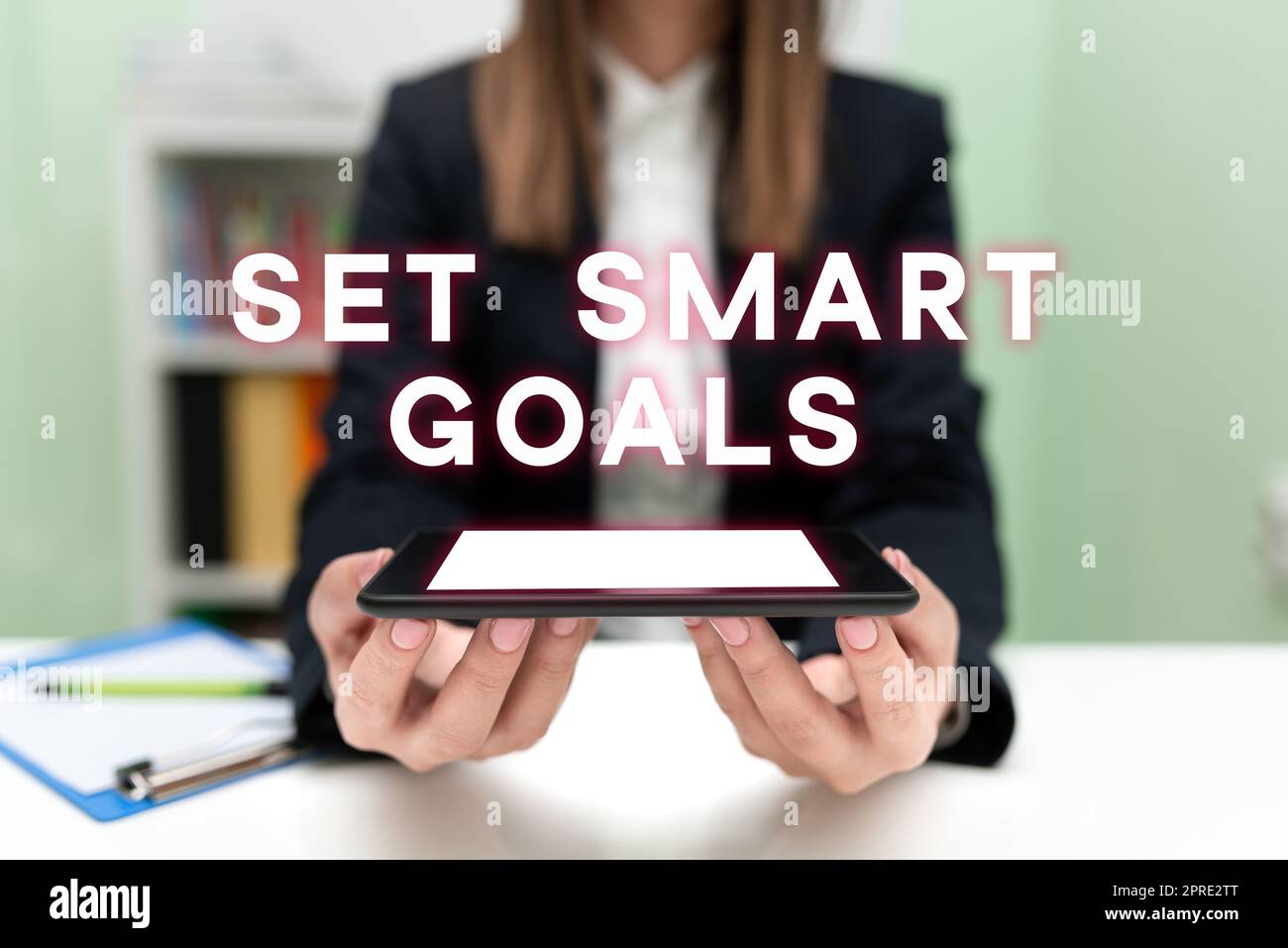 Konzeptunterschrift Smart Goals setzen, Konzeptfoto erreichbare Ziele ... Konzeptunterschrift Smart Goals setzen, Konzeptfoto erreichbare Ziele ...
