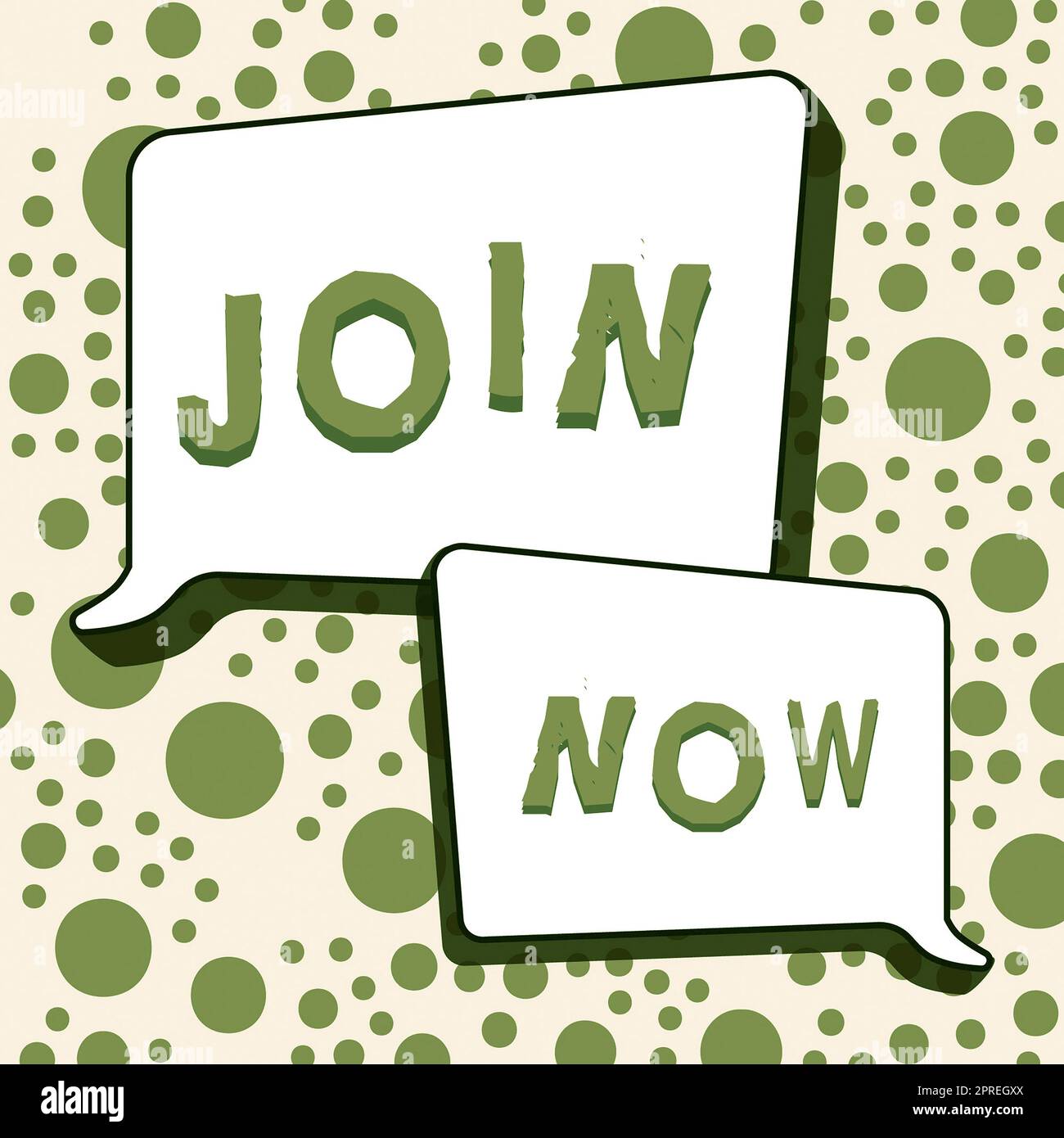 Textunterschrift mit Jetzt beitreten, Word für eine Einladung an eine ...