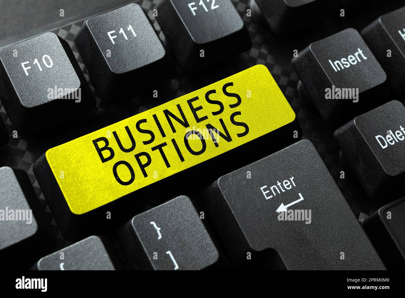 Konzeptionelle Darstellung Business Options, Wort geschrieben über den ...