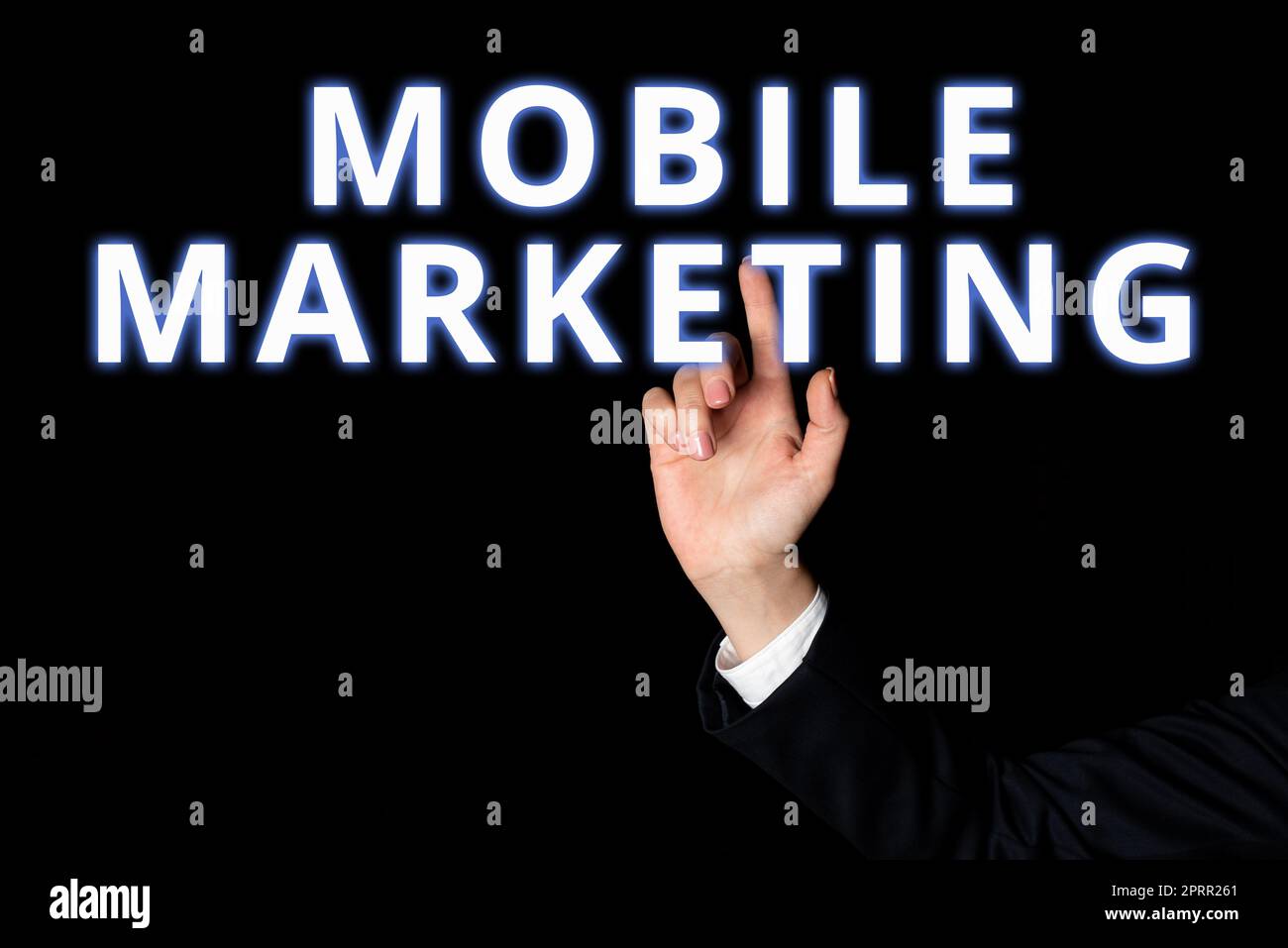 Text zeigt Inspiration Mobile Marketingtechnik fokussierte das ...