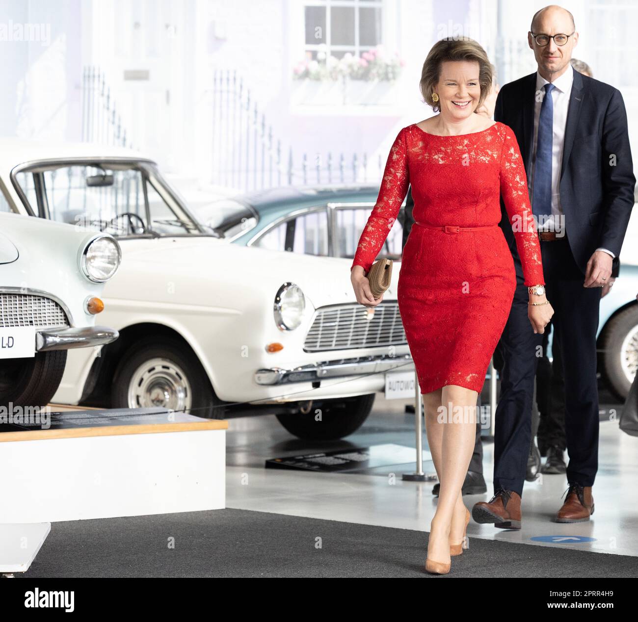 Brüssel, Belgien. 27. April 2023. Königin Mathilde von Belgien und ...