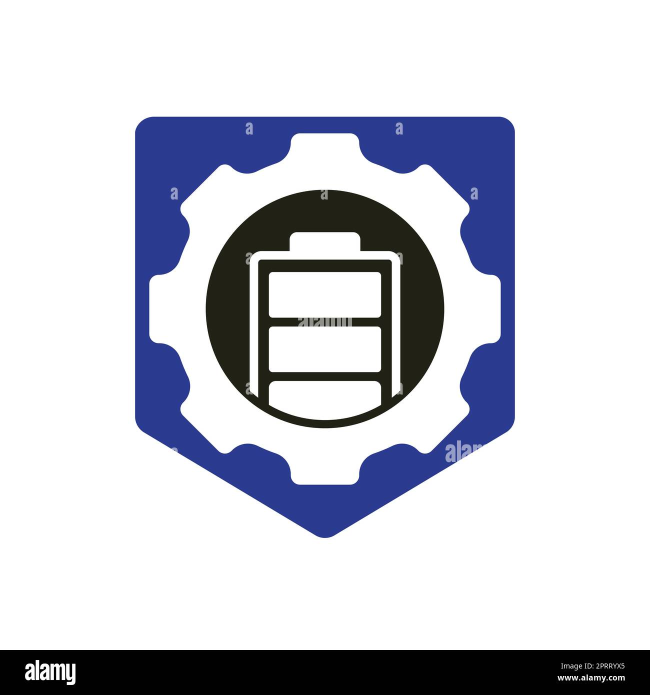 Designkonzept des Logos für industrielle Energie und Leistung ...