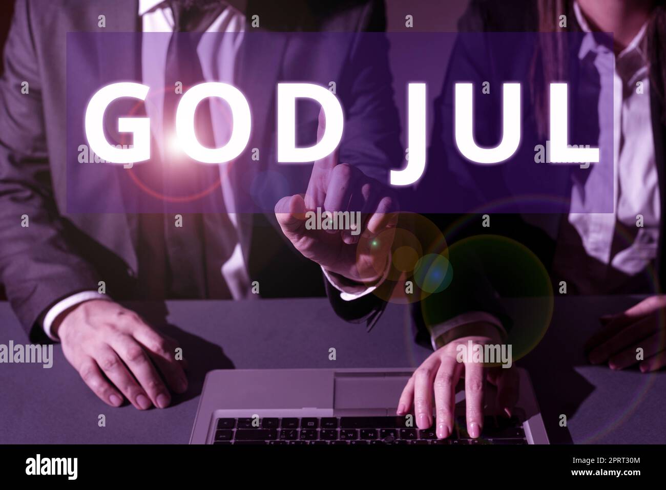 Hand schreiben Zeichen God Jul, Business Schaufenster Frohe Weihnachten ...