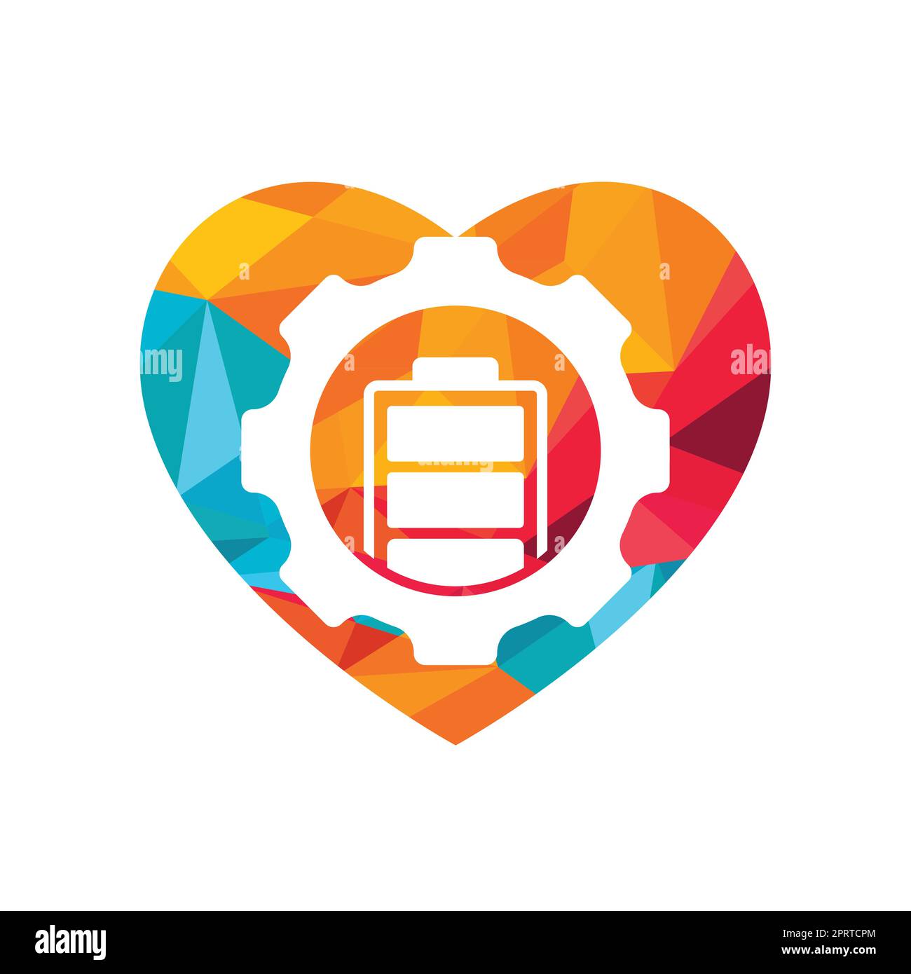 Designkonzept des Logos für industrielle Energie und Leistung ...