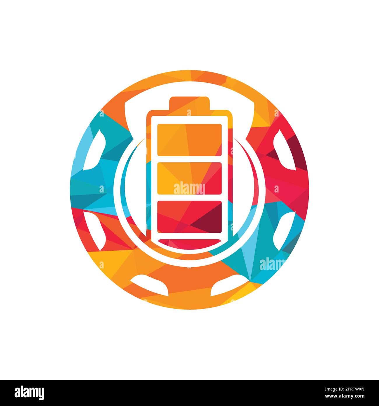 Designkonzept des Logos für industrielle Energie und Leistung ...