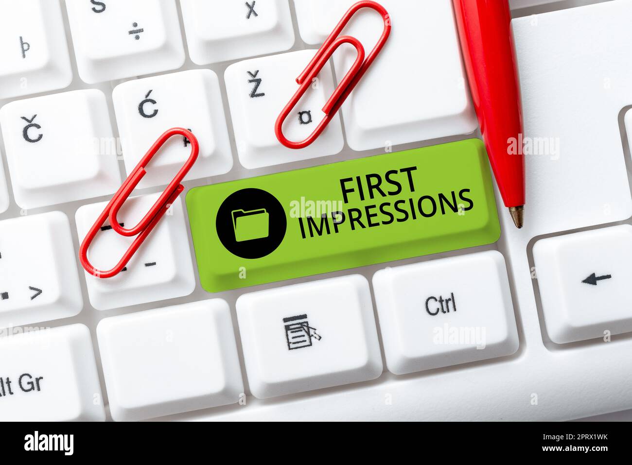 Handschrift Text erste ImpressionenWas eine Person von Ihnen denkt ...