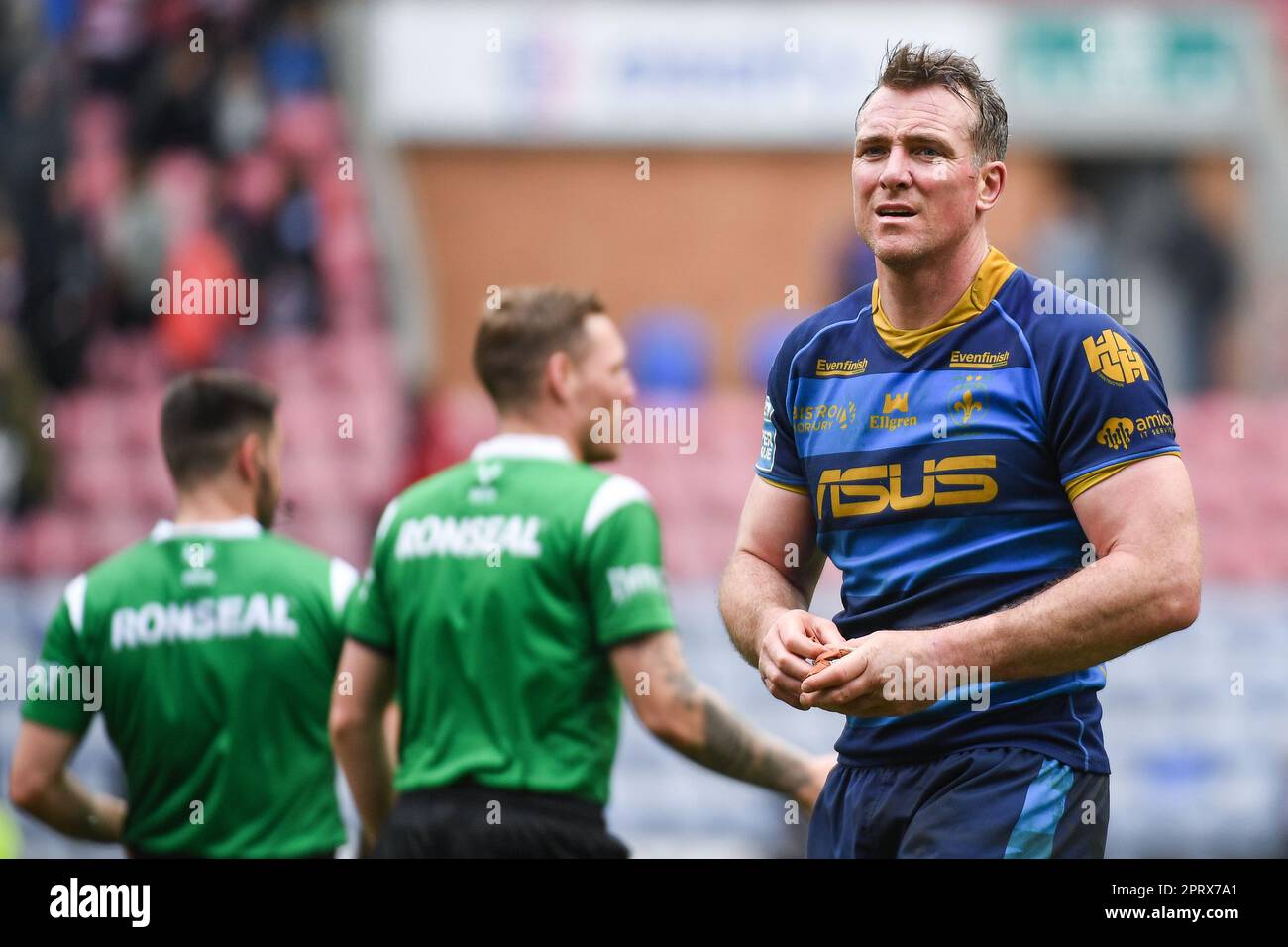 Wigan, England - 23. April 2023 - Matty Ashurst von Wakefield Trinity ...