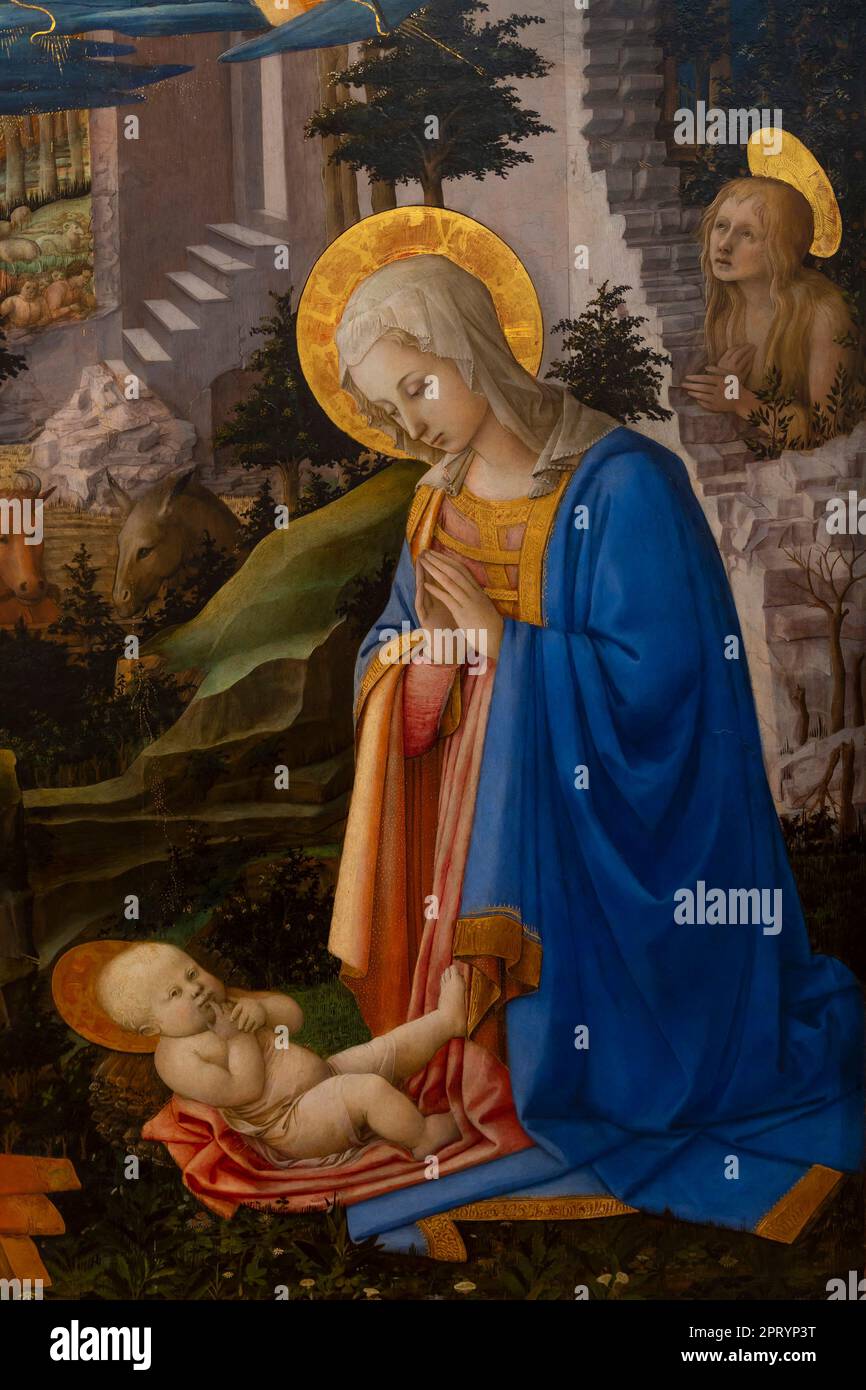 Anbetung des christkindes mit st joseph -Fotos und -Bildmaterial in hoher Auflösung – Alamy