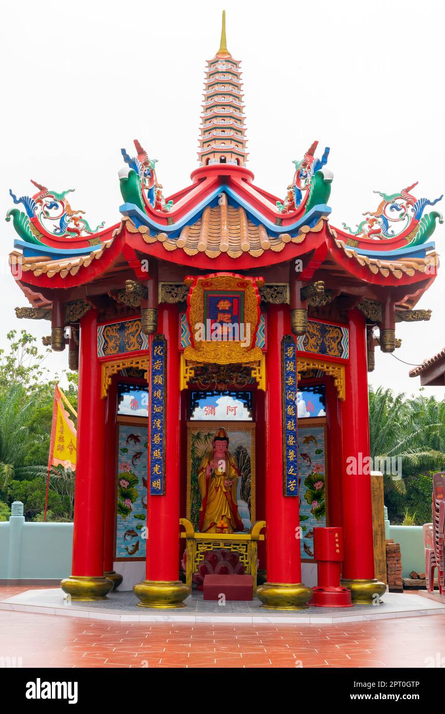 Temple Village in Pengerang Johor. Halbinsel Malaysia. Dies ist das ...
