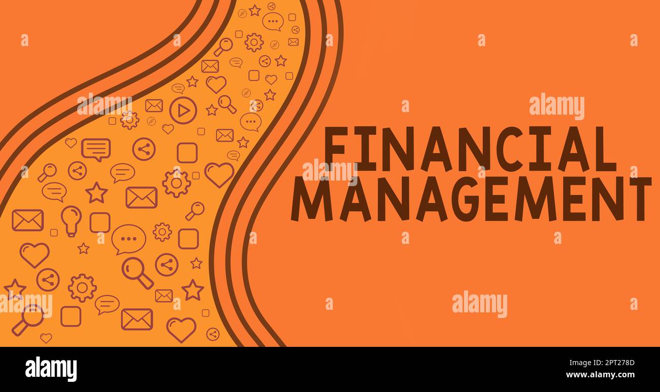 Handschriftliches Schild Financial Management, Business zeigt eine ... Handschriftliches Schild Financial Management, Business zeigt eine ...