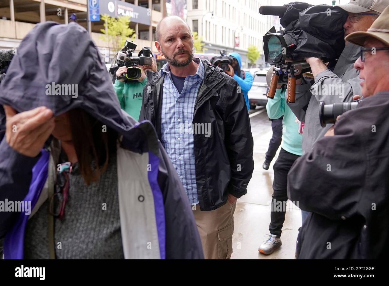 ADDS ID - Jack Michael Teixeira, center, father of Massachusetts Air ...